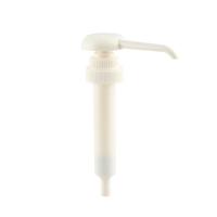 China White Quantitative Thick Jam And Syrup Dispenser Pump Hand Press Food Grade Plastic for sale