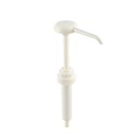 China White Quantitative Thick Jam And Syrup Dispenser Pump Hand Press Food Grade Plastic for sale