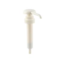 China White Quantitative Thick Jam And Syrup Dispenser Pump Hand Press Food Grade Plastic for sale