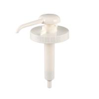 China White Food Grade PP Plastic Coffee Syrup Pump Dispenser Honey And Juice Pump Dispenser for sale
