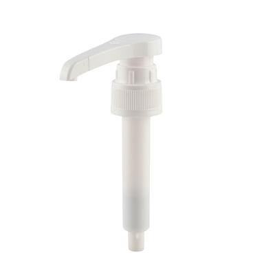 China 28/410 38/410 White Plastic Syrup Dispenser Pump For Salad Dressing And Jam for sale