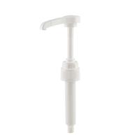 China 28/410 38/410 White Plastic Syrup Dispenser Pump For Salad Dressing And Jam for sale