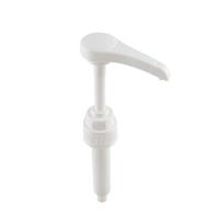 China 28/410 38/410 White Plastic Syrup Dispenser Pump For Salad Dressing And Jam for sale