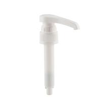 China 28/410 38/410 White Plastic Syrup Dispenser Pump For Salad Dressing And Jam for sale
