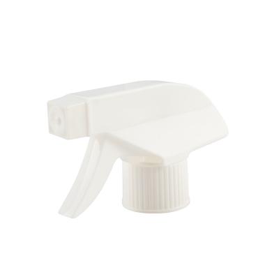 China 28/410 General Purpose Trigger Sprayer White Hand Triggered PP Plastic Cleaner Spray Head for sale