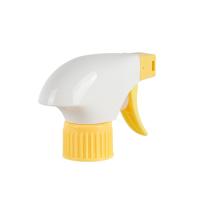 China Yellow PP All Plastic Trigger Sprayer 28/410 Metal Mesh Foam Trigger Sprayer for sale