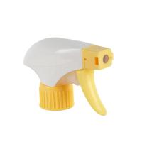 China Yellow PP All Plastic Trigger Sprayer 28/410 Metal Mesh Foam Trigger Sprayer for sale
