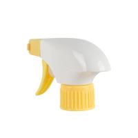 China Yellow PP All Plastic Trigger Sprayer 28/410 Metal Mesh Foam Trigger Sprayer for sale