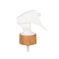 China 24/410 White Plastic Bamboo Perfume Atomizer Eco Friendly Toner Sprayer With A Switch for sale