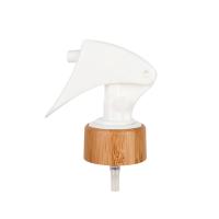 China 24/410 White Plastic Bamboo Perfume Atomizer Eco Friendly Toner Sprayer With A Switch for sale