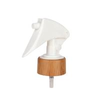 China 24/410 White Plastic Bamboo Perfume Atomizer Eco Friendly Toner Sprayer With A Switch for sale