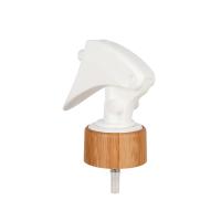 China 24/410 White Plastic Bamboo Perfume Atomizer Eco Friendly Toner Sprayer With A Switch for sale