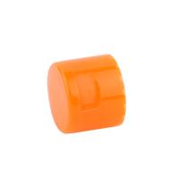 China Orange 24/410 Plastic Flip Top Bottle Lids For Cosmetics Sunscreen And Shampoo for sale