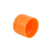 China Orange 24/410 Plastic Flip Top Bottle Lids For Cosmetics Sunscreen And Shampoo for sale
