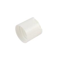 China 24/410 White PP Disc Top Cap Cosmetic Bottle Disc Top Closure For Lotion Packaging for sale
