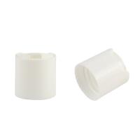 China 24/410 White PP Disc Top Cap Cosmetic Bottle Disc Top Closure For Lotion Packaging for sale