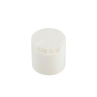 China 24/410 White PP Disc Top Cap Cosmetic Bottle Disc Top Closure For Lotion Packaging for sale