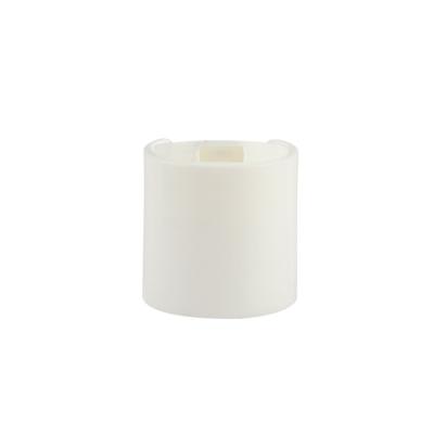 China 24/410 White PP Disc Top Cap Cosmetic Bottle Disc Top Closure For Lotion Packaging for sale