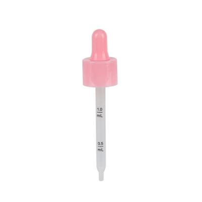 China Transparent Plastic Cosmetic Dropper 18/410 Rubber Tipped Graduated Plastic Pipette for sale