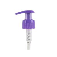 China Purple 28/410 Left Right Cream Lotion Pump Plastic Shampoo Lotion Pump for sale