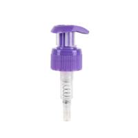 China Purple 28/410 Left Right Cream Lotion Pump Plastic Shampoo Lotion Pump for sale