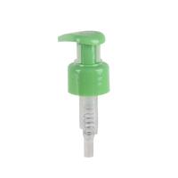 China 28/410 Green Lotion Pump Plastic Smooth Left Right Lock Cosmetic Lotion Pump for sale
