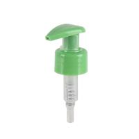 China 28/410 Green Lotion Pump Plastic Smooth Left Right Lock Cosmetic Lotion Pump for sale