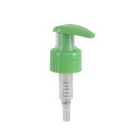 China 28/410 Green Lotion Pump Plastic Smooth Left Right Lock Cosmetic Lotion Pump for sale