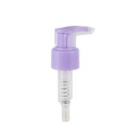 China Light Purple 24/410 Plastic Left Right Lock Cosmetic Lotion Pump Dispenser for sale