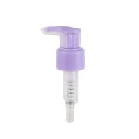 China Light Purple 24/410 Plastic Left Right Lock Cosmetic Lotion Pump Dispenser for sale