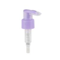 China Light Purple 24/410 Plastic Left Right Lock Cosmetic Lotion Pump Dispenser for sale