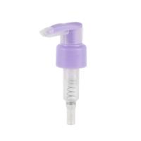 China Light Purple 24/410 Plastic Left Right Lock Cosmetic Lotion Pump Dispenser for sale