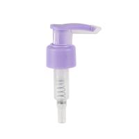 China Light Purple 24/410 Plastic Left Right Lock Cosmetic Lotion Pump Dispenser for sale
