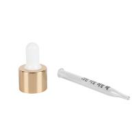 China Shiny Frosted Rubber Cosmetic Dropper 18/410 Essential Oil Graduated Glass Pipette for sale