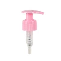 China 24/410 28/410 Pink Left Right Lock Pump Plastic Lotion Dispenser Pumps for sale