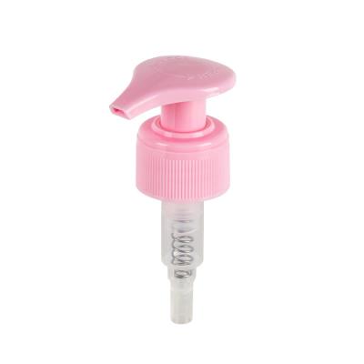 China 24/410 28/410 Pink Left Right Lock Pump Plastic Lotion Dispenser Pumps for sale