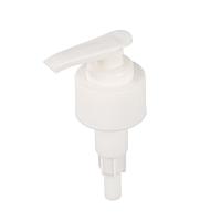 China Flat Headed Plastic PP Ribbed Screw Lotion Pump Shower Cream Press Dispenser 28/410 for sale