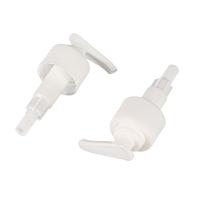China Flat Headed Plastic PP Ribbed Screw Lotion Pump Shower Cream Press Dispenser 28/410 for sale