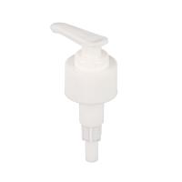 China Flat Headed Plastic PP Ribbed Screw Lotion Pump Shower Cream Press Dispenser 28/410 for sale