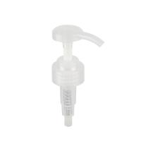 China Transparent Striped 28/410 Lotion Pump Spiral Bottom Locking Liquid Dispenser Pump for sale