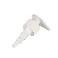 China White Matte Screw Lotion Pump Plastic Ribbed Flat Head Lotion Dispenser Pump for sale