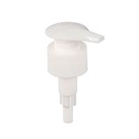 China White Matte Screw Lotion Pump Plastic Ribbed Flat Head Lotion Dispenser Pump for sale