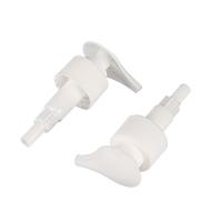 China White Matte Screw Lotion Pump Plastic Ribbed Flat Head Lotion Dispenser Pump for sale