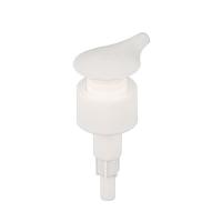 China White Matte Screw Lotion Pump Plastic Ribbed Flat Head Lotion Dispenser Pump for sale