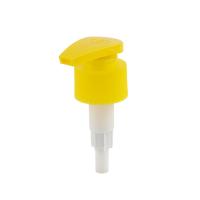 China Colored Screw Lotion Pump 28/410 Flat Nozzle Ribbed Press Type Lotion Pump Refill Pump Head for sale