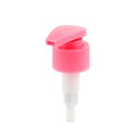 China Colored Screw Lotion Pump 28/410 Flat Nozzle Ribbed Press Type Lotion Pump Refill Pump Head for sale