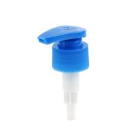 China Colored Screw Lotion Pump 28/410 Flat Nozzle Ribbed Press Type Lotion Pump Refill Pump Head for sale