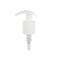 China Cosmetic Left Right Lock Pump Press Type With Stripes Plastic Lotion Dispensing Pump for sale