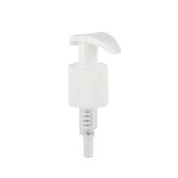 China Cosmetic Left Right Lock Pump Press Type With Stripes Plastic Lotion Dispensing Pump for sale