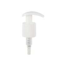 China Cosmetic Left Right Lock Pump Press Type With Stripes Plastic Lotion Dispensing Pump for sale